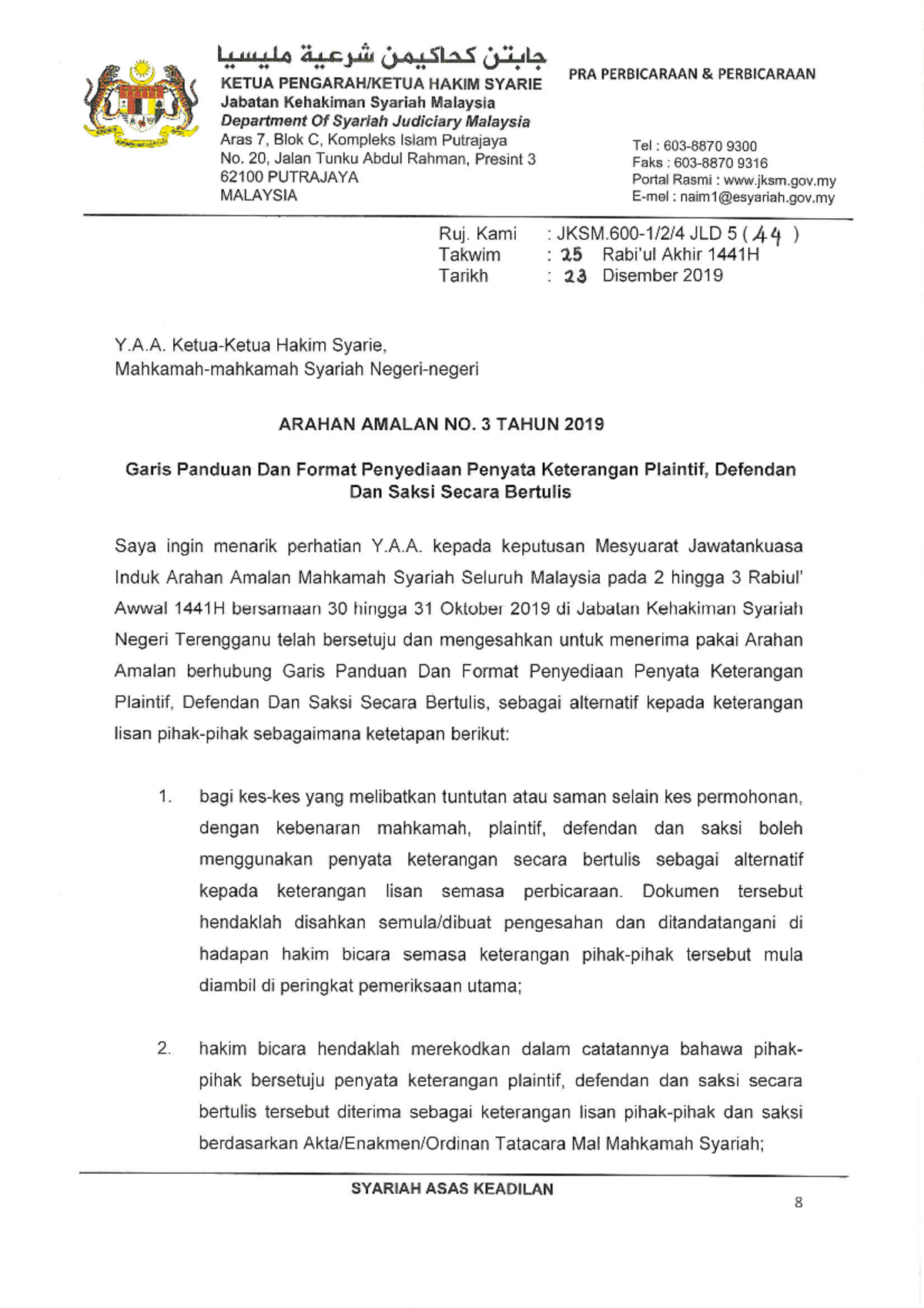 Penyata Keterangan Plaintif - Family Law - Studocu