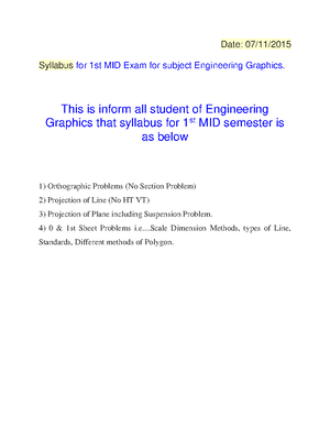 EG Question Bank Old - Engineering graphics is a branch of engineering ...