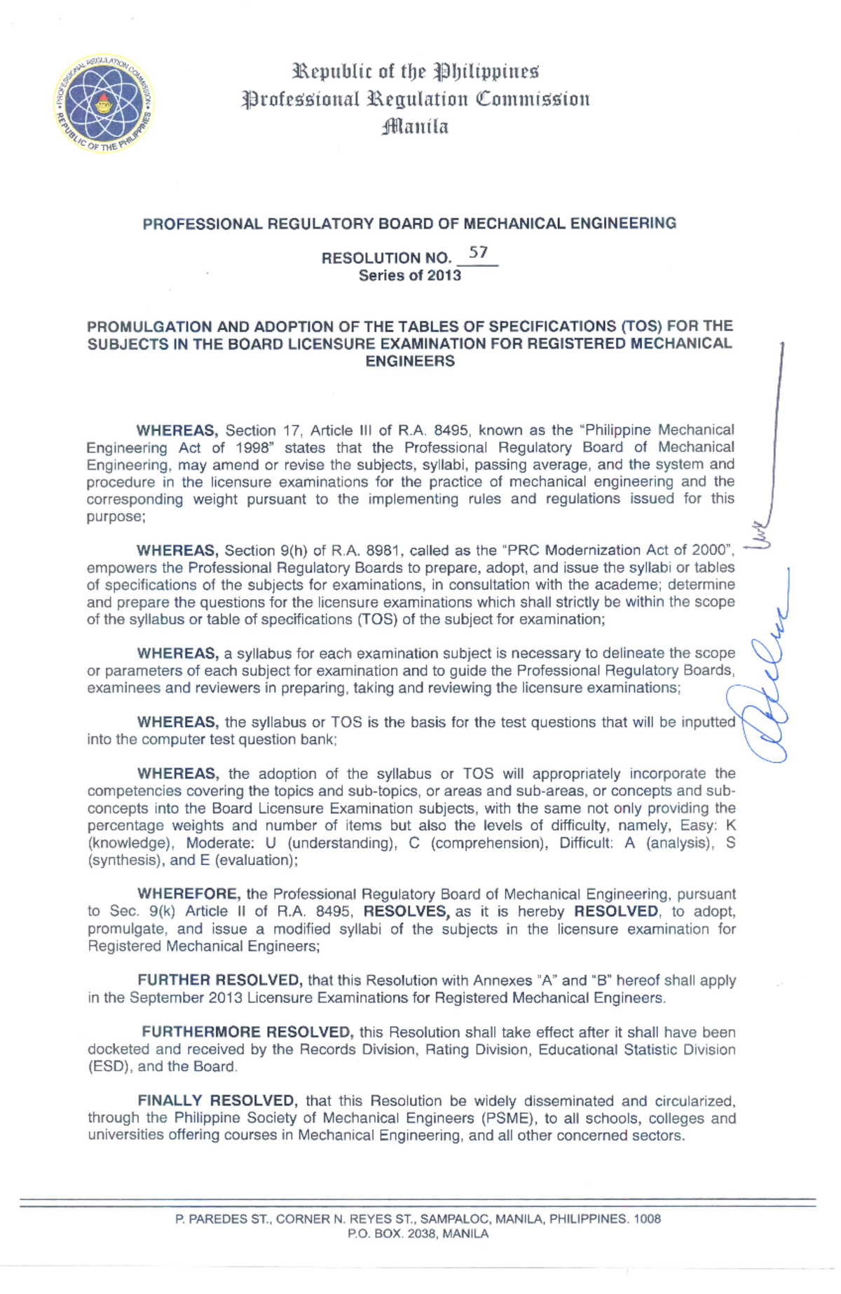 Board of Mechanical Engineering-SB1 - Basic Mechanical Engineering ...
