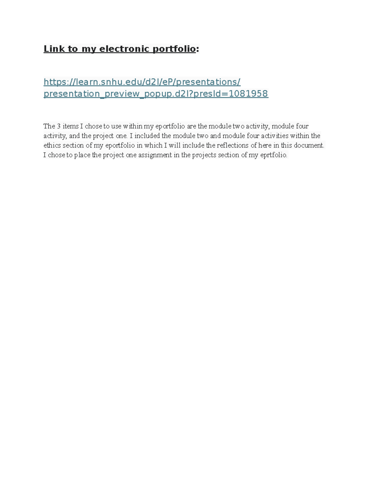 Psy222eportfolio - eportfolio - Link to my electronic portfolio: learn ...