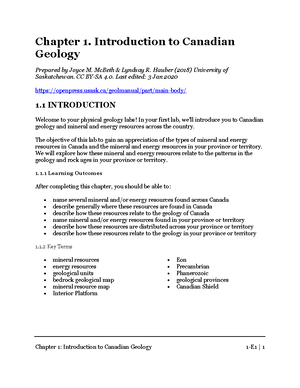 GEO 121 - Notes - Full lecture summary and study tricks!! - B3 – Our ...