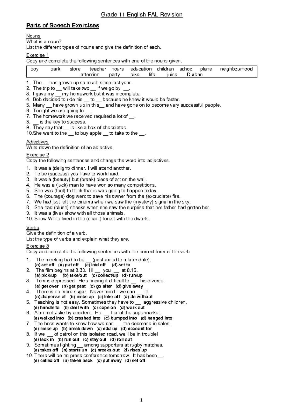 Eng+FAL+ +Gr+11+ +English+FAL+Revision+ +AK - Grade 11 English FAL ...