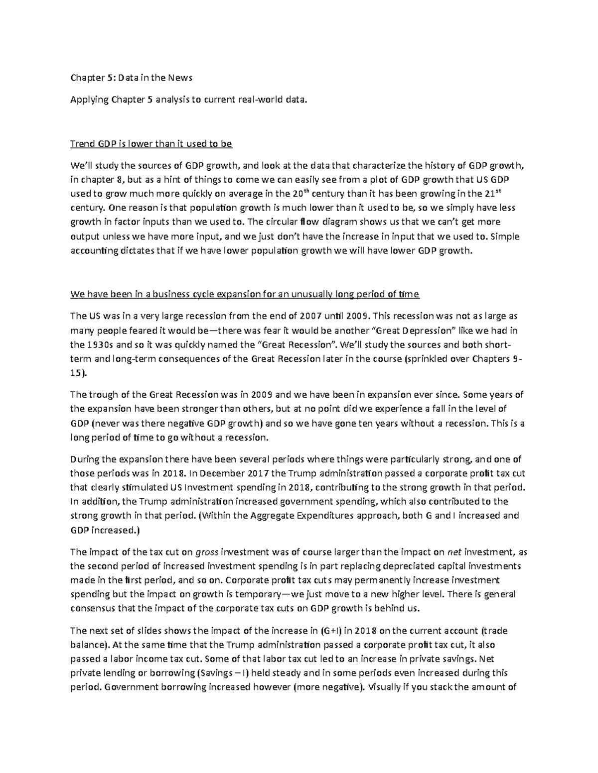 Chapter 5 data in the news - Chapter 5: Data in the News Applying ...