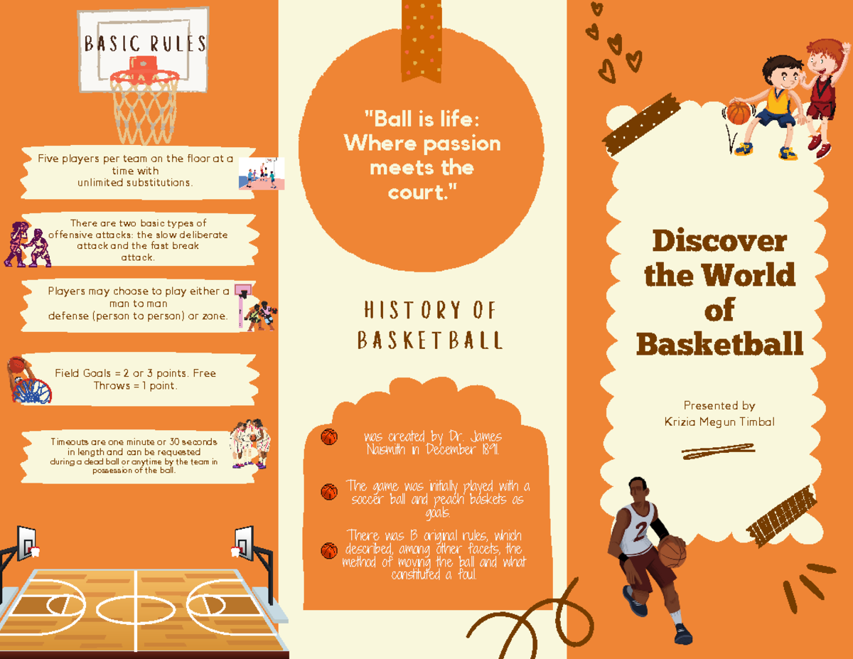Basketball- Brochure - HISTORY OF BASKETBALL Discover the World of ...