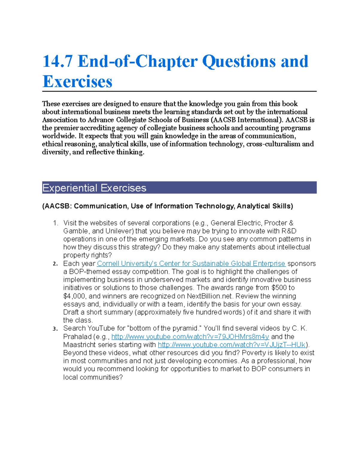14.7 End-of-Chapter Questions and Exercises - 14 End-of-Chapter ...