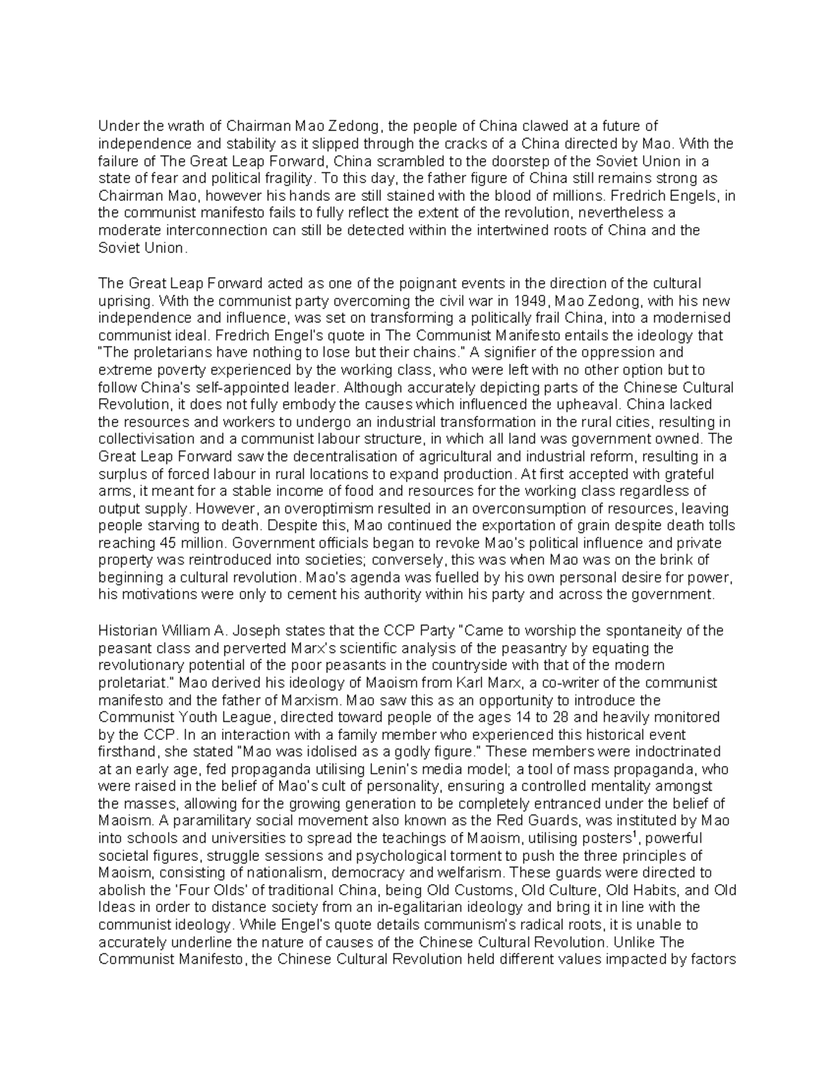 Mao Great Leap Forward - Under the wrath of Chairman Mao Zedong, the ...