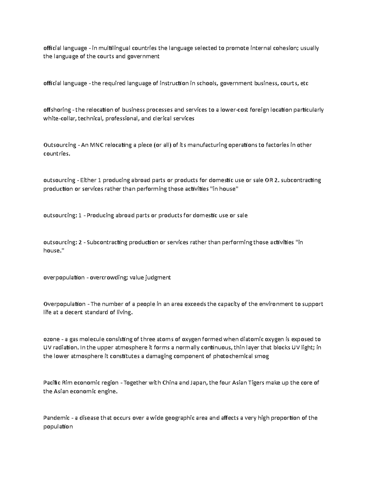 Note 24 - lecture note - official language - in multilingual countries ...