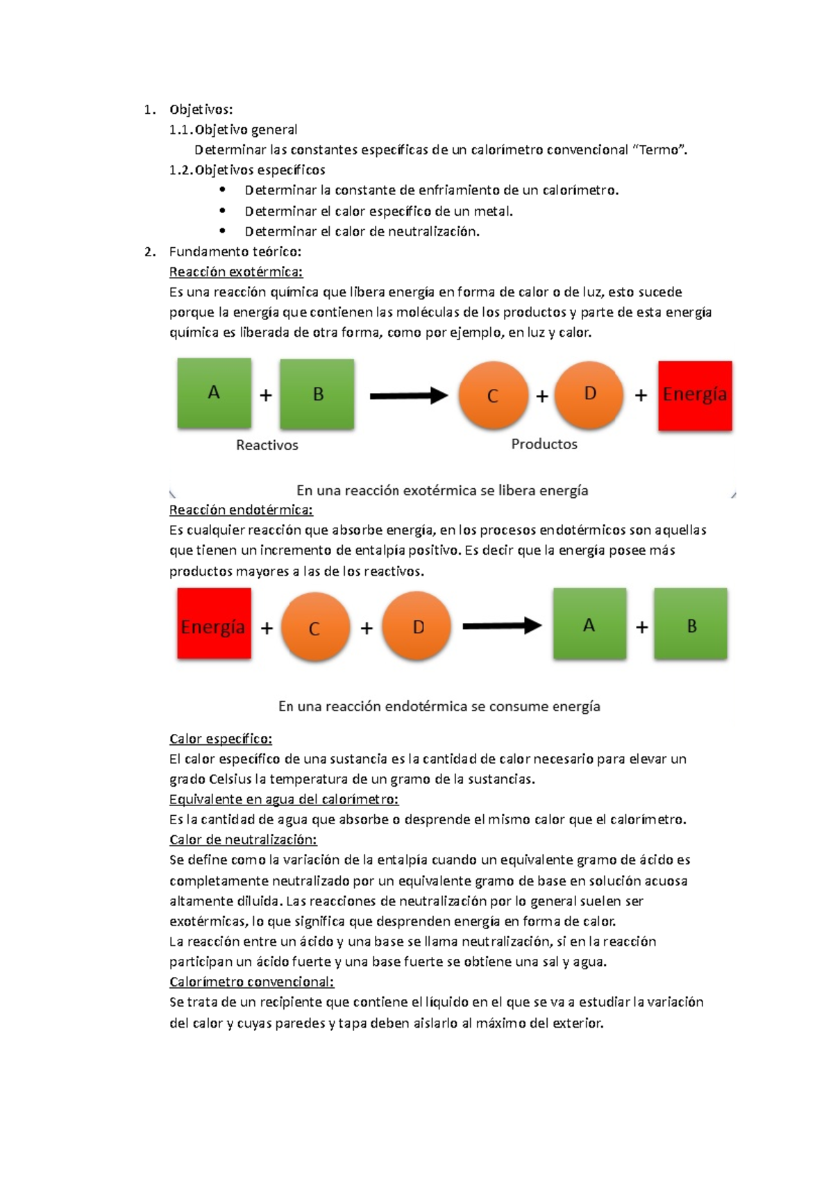 Objetivos - fundamento teórico prac. 4 - Objetivos: Objetivo general ...