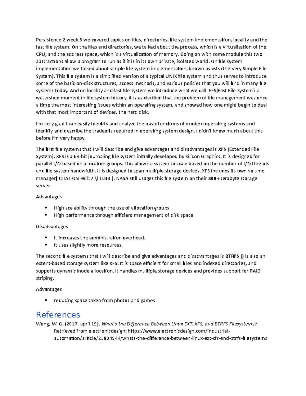 Learning journal Unit 5 - Persistence 2 week 5 we covered topics on ...