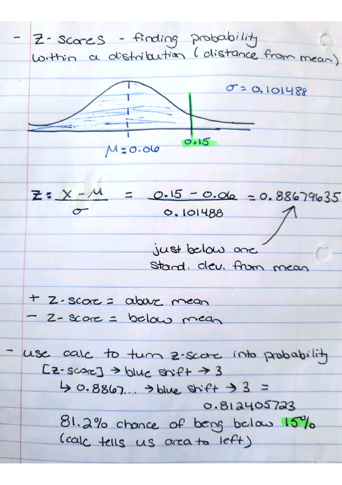 Z scores Notes and Examples - FIN 3403 - Studocu