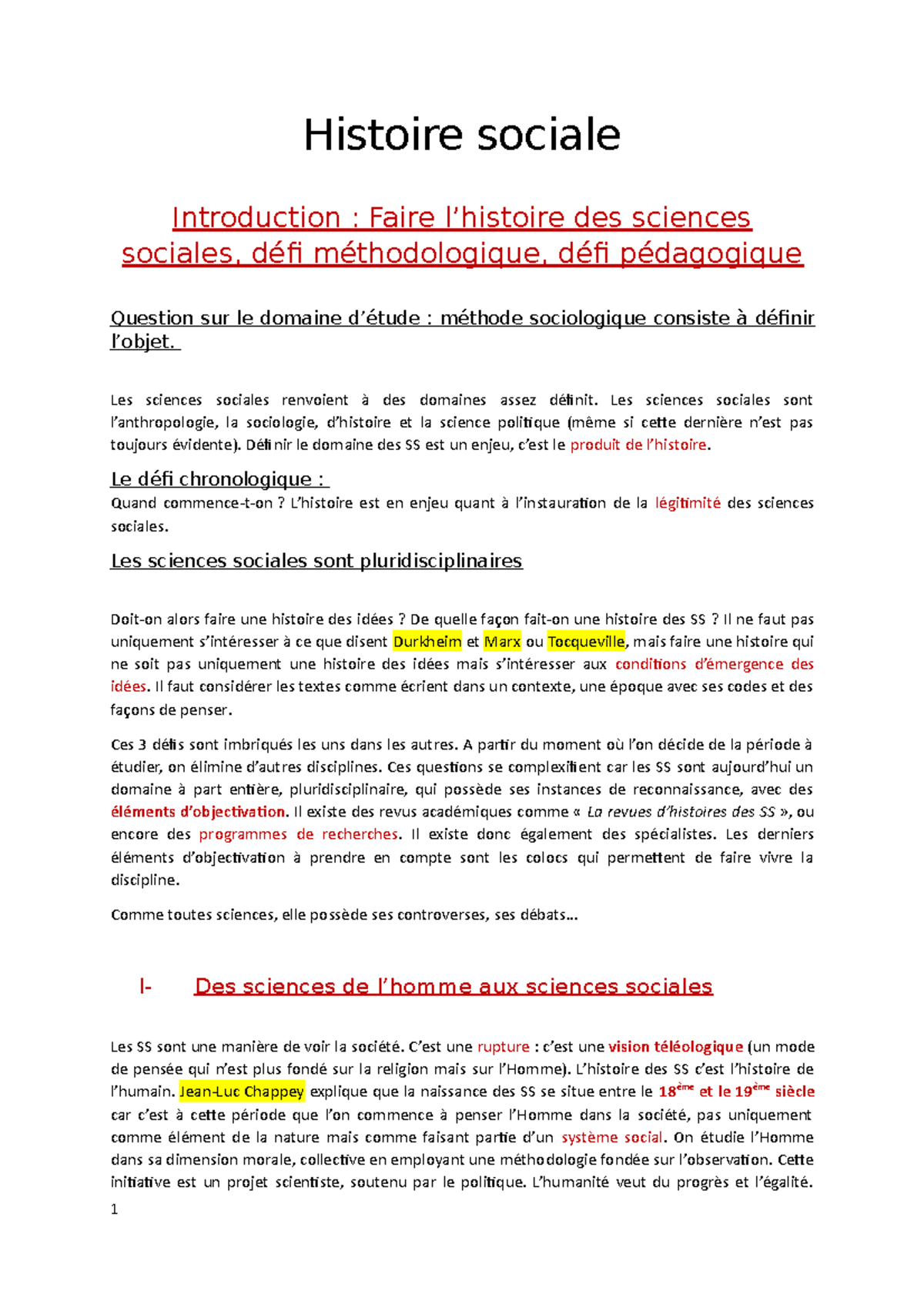 CM-Histoire-sociale - prise de note d'histoire sociale - Histoire ...