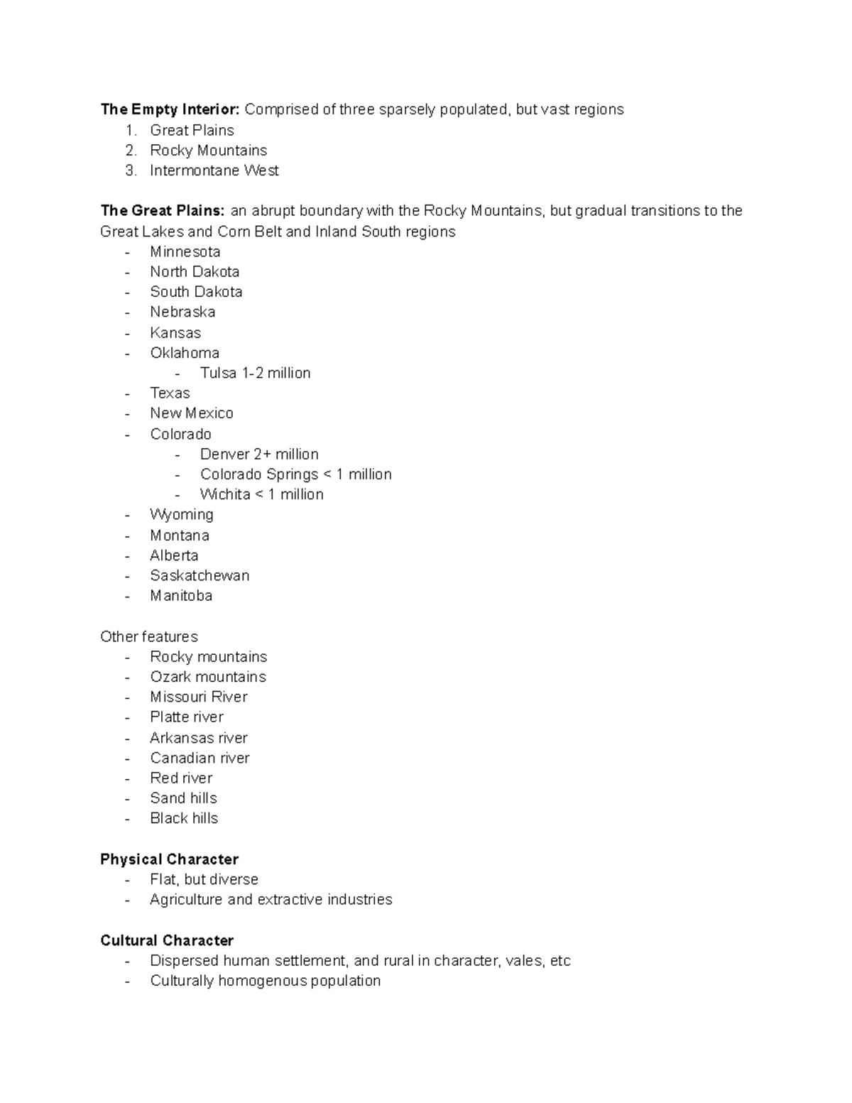 The Empty Interior and the Intermontane West - The Empty Interior ...
