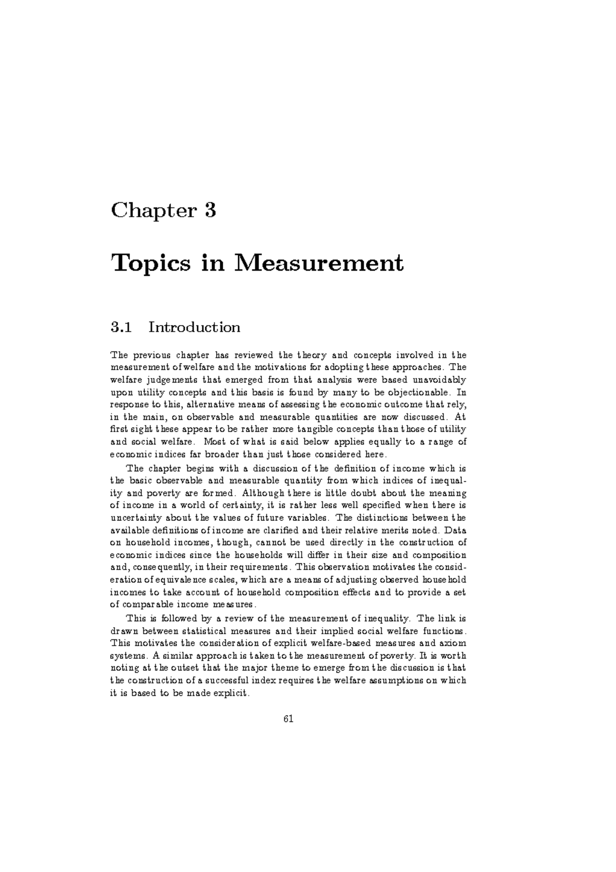 Public Economics-20 - Chapter 3 Topics in Measurement 3 Introduction ...