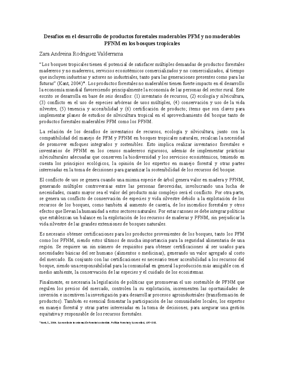 Ensayo doc 15 - Desafíos en el desarrollo de productos forestales maderables PFM y no maderables ...
