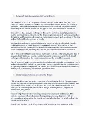 Experimental Design for Engineering 5-6 - Control groups and ...