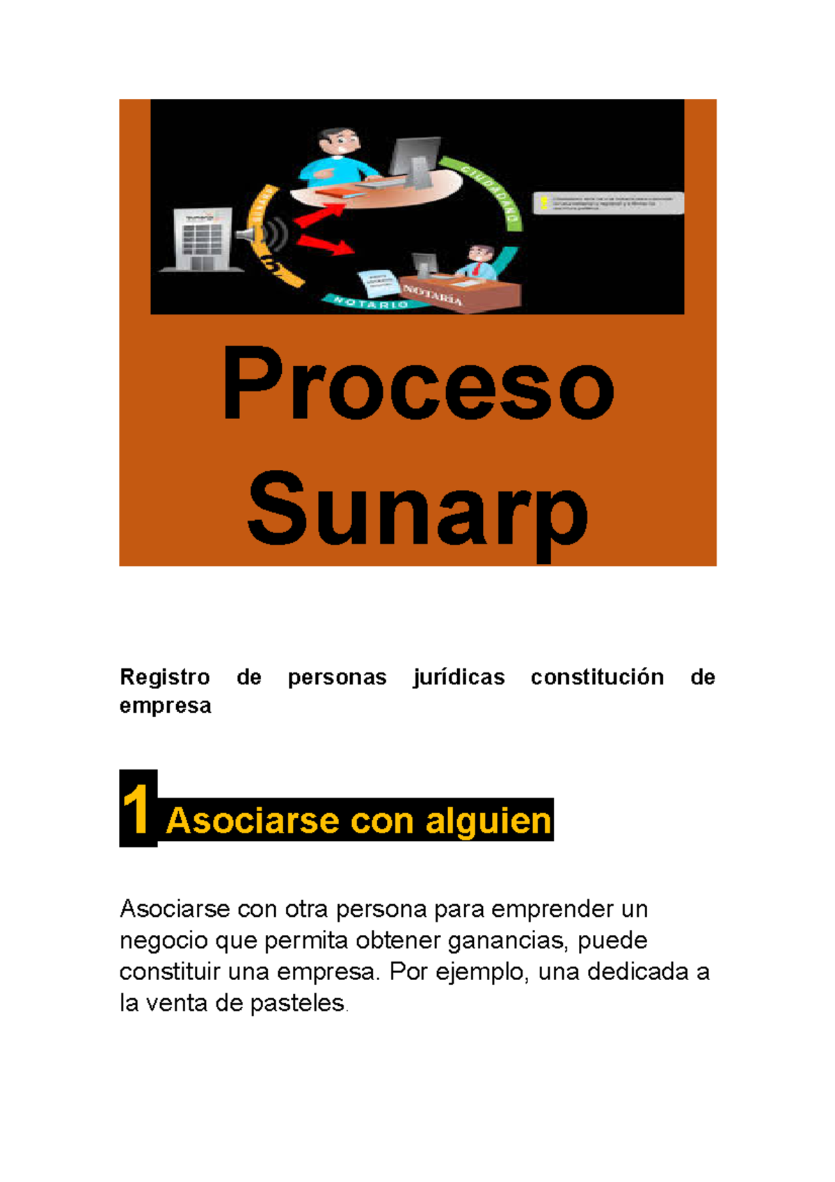 Proceso Sunarp - dggfgffgfgfd - Proceso Sunarp Registro de personas jurídicas constitución de ...