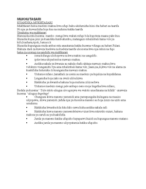 Barua Rasmi NA Kumbukumbu - BARUA RASMI Barua ambazo hu a nd i k w a na ...