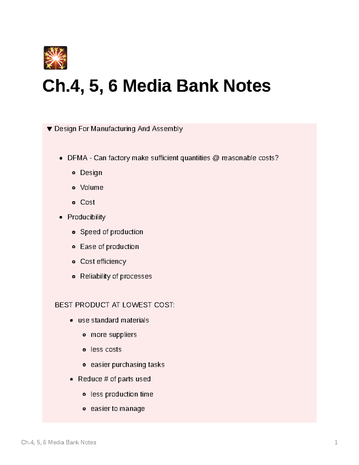 Ch - Lecture notes - Ch, 5, 6 Media Bank Notes 1 | Ch, 5, 6 Media Bank ...