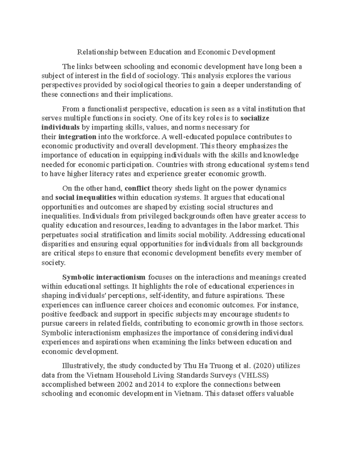 Soc - Social Institutions Presentation - Relationship between Education ...