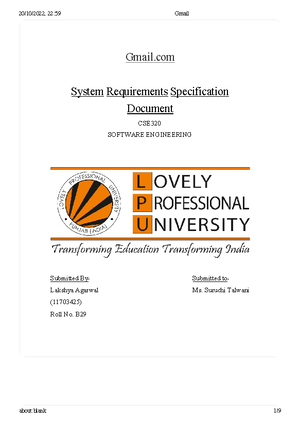Lic - software requirement specification srs - Software Requirements Specification March 1, 2017 ...