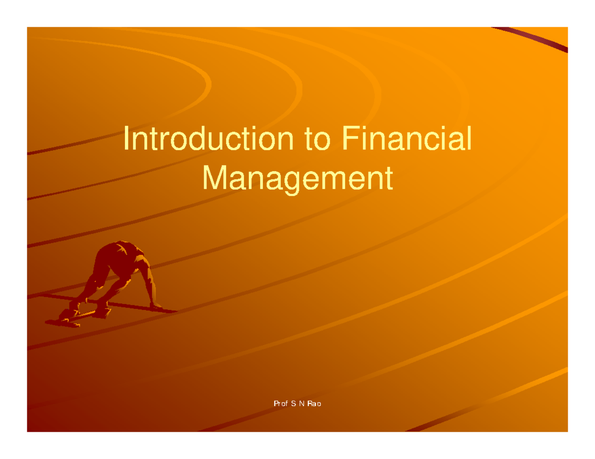 Basics of FM (Part-1) - Financial Markets summary and basicas very ...