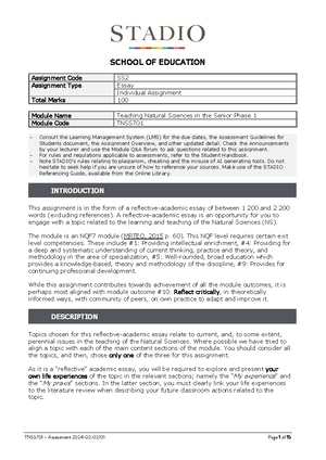 Masiko B 22215861 TNSS701 lesson Plan Part 1and2 - Batandwa Masiko ...