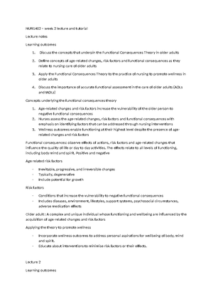 FCT Assignment Notes - Functional Consequence Theory Intro Introduce ...