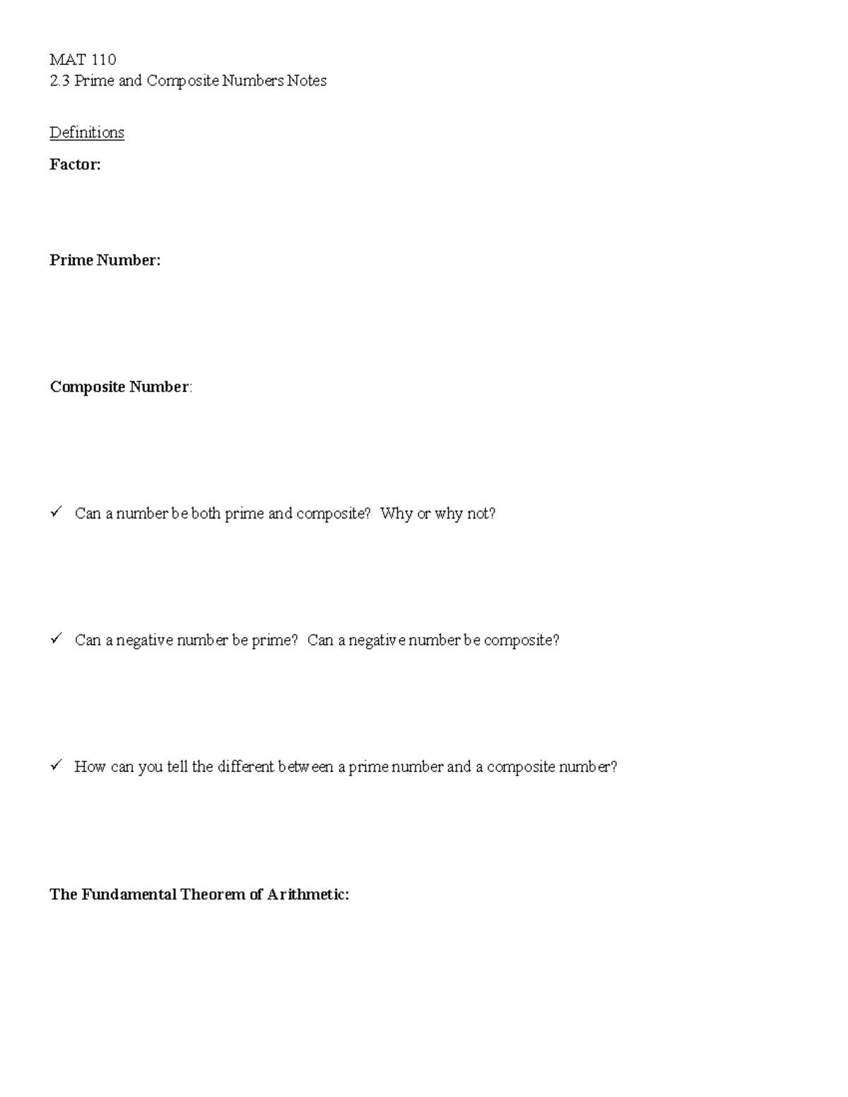 MAT110-Prime and Composite Notes - MAT 110 2 Prime and Composite ...