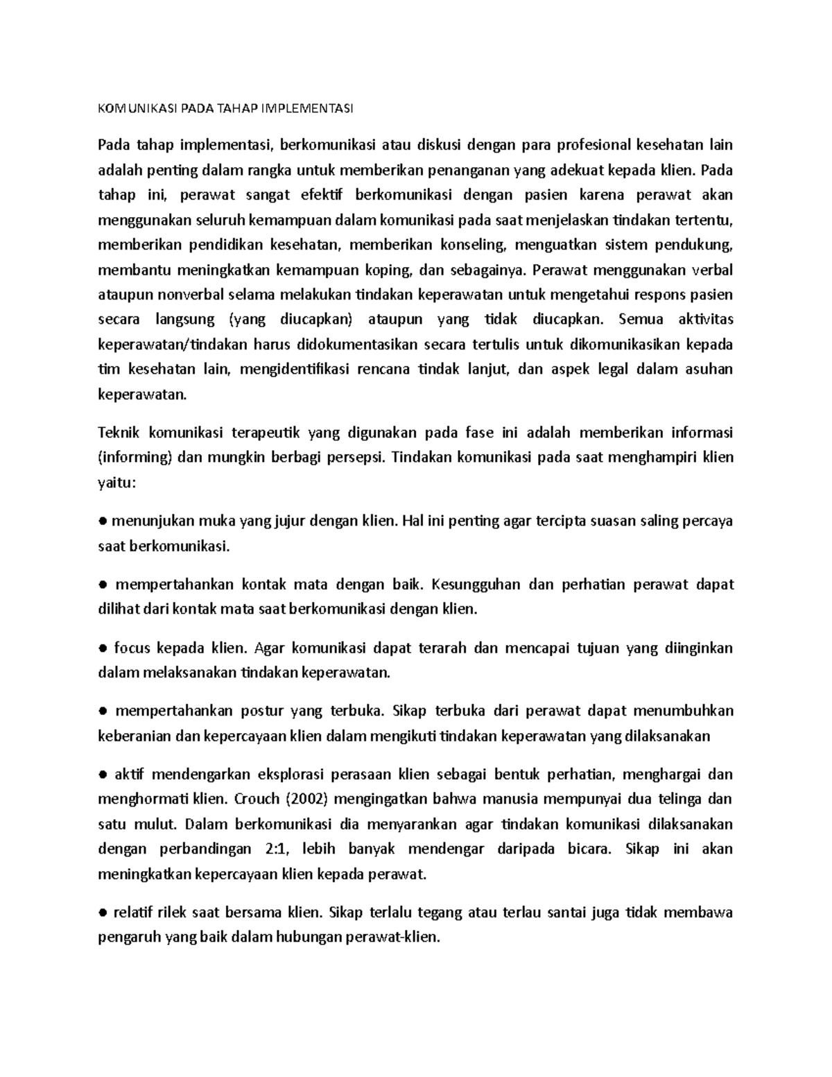 Implementas+dafpus - efefefs - KOMUNIKASI PADA TAHAP IMPLEMENTASI Pada ...