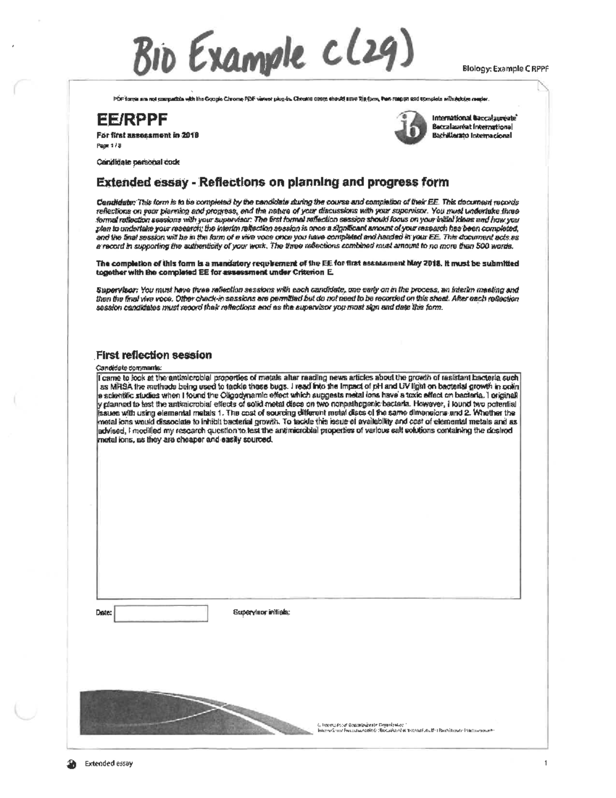 Sample Reflection #1's- Subject specific - COMM 191 - Studocu