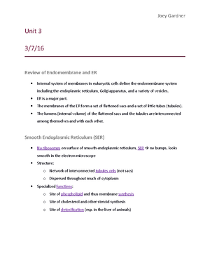 BIO 110 Notes Fall 2019 - Professor: Sean Humphrey - BIOLOGY 110 ! Exam ...