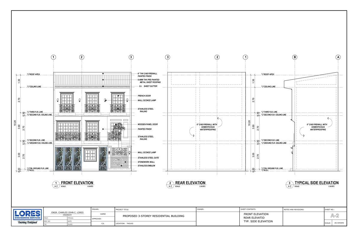 Design Plates: Conceptual sketches, detailed plans, elevations ...
