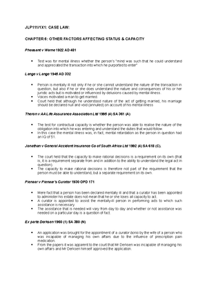 [Solved] Ex parte graham 1963 - Law of Persons 101 (JLPV101) - Studocu