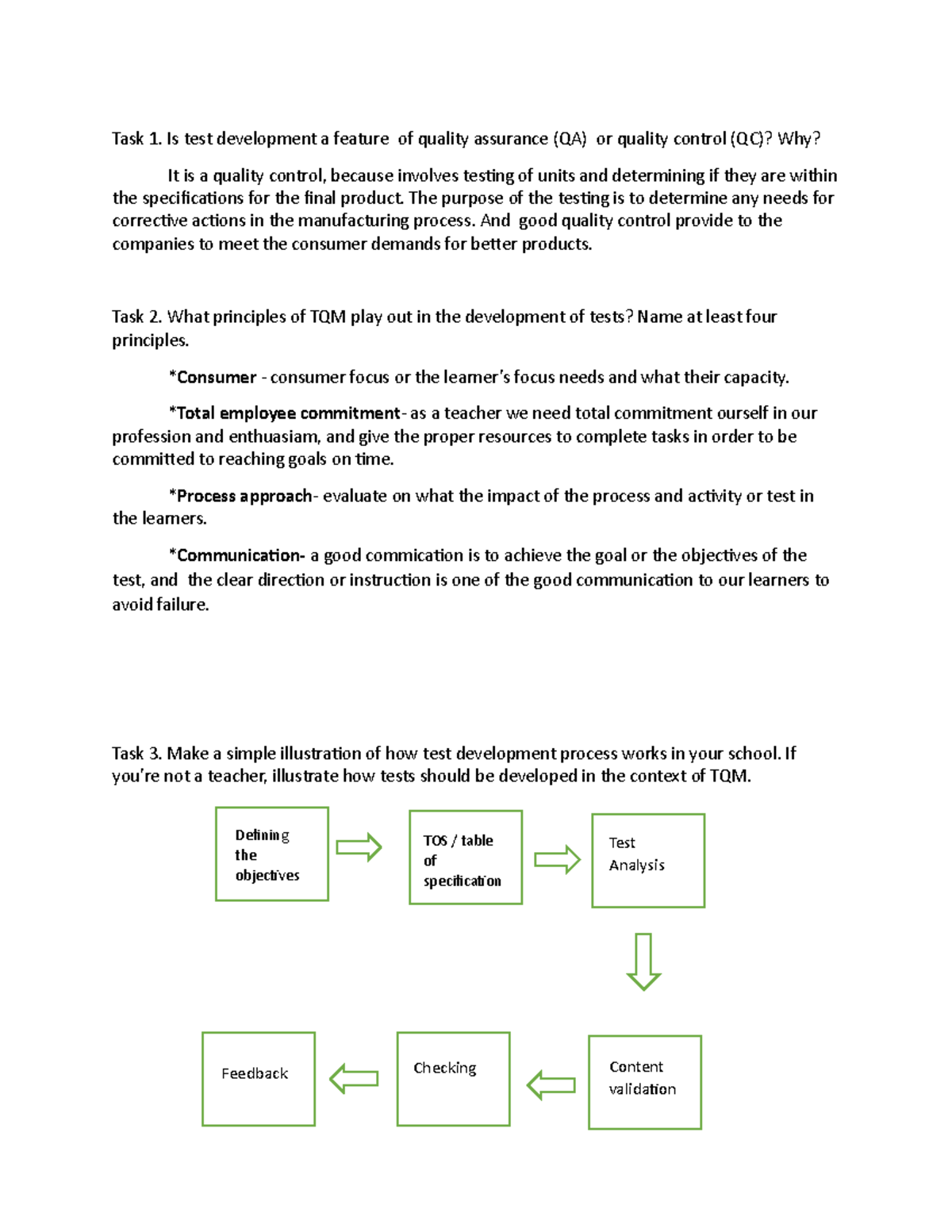 Developing THE TEST-1 - Task 1. Is test development a feature of ...