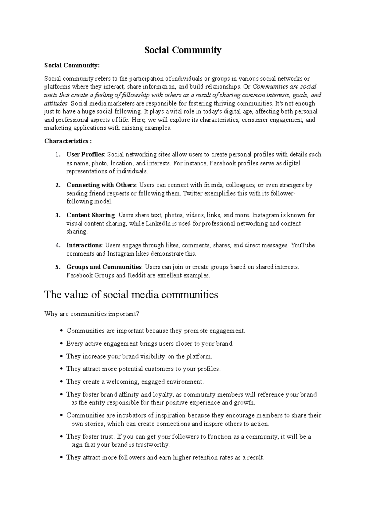 Social Community - Social Community Social Community: Social community ...