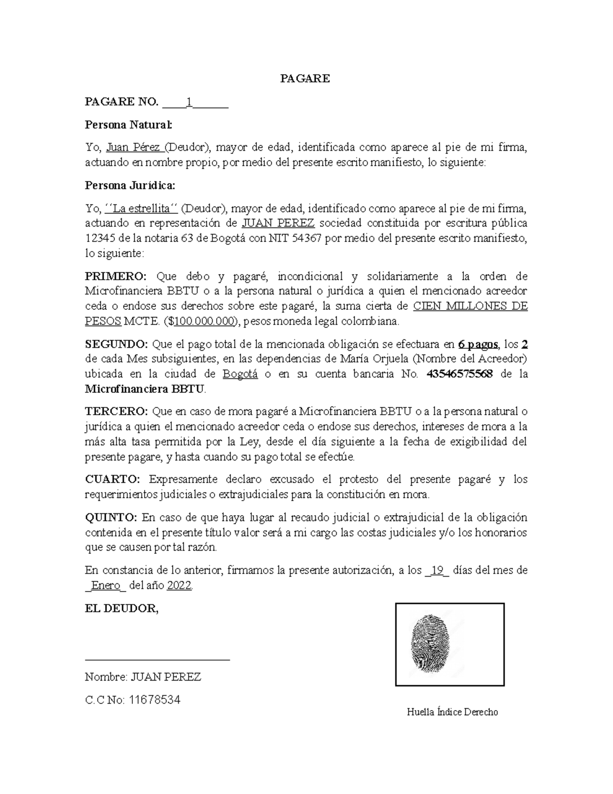 ATA10nn EV02 6261e8504eac91a - PAGARE PAGARE NO. ____ 1 ______ Persona ...