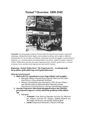 Ch 22 Outline - This is for APUSH - Chapter 22 Outline I. I. Conflicted ...