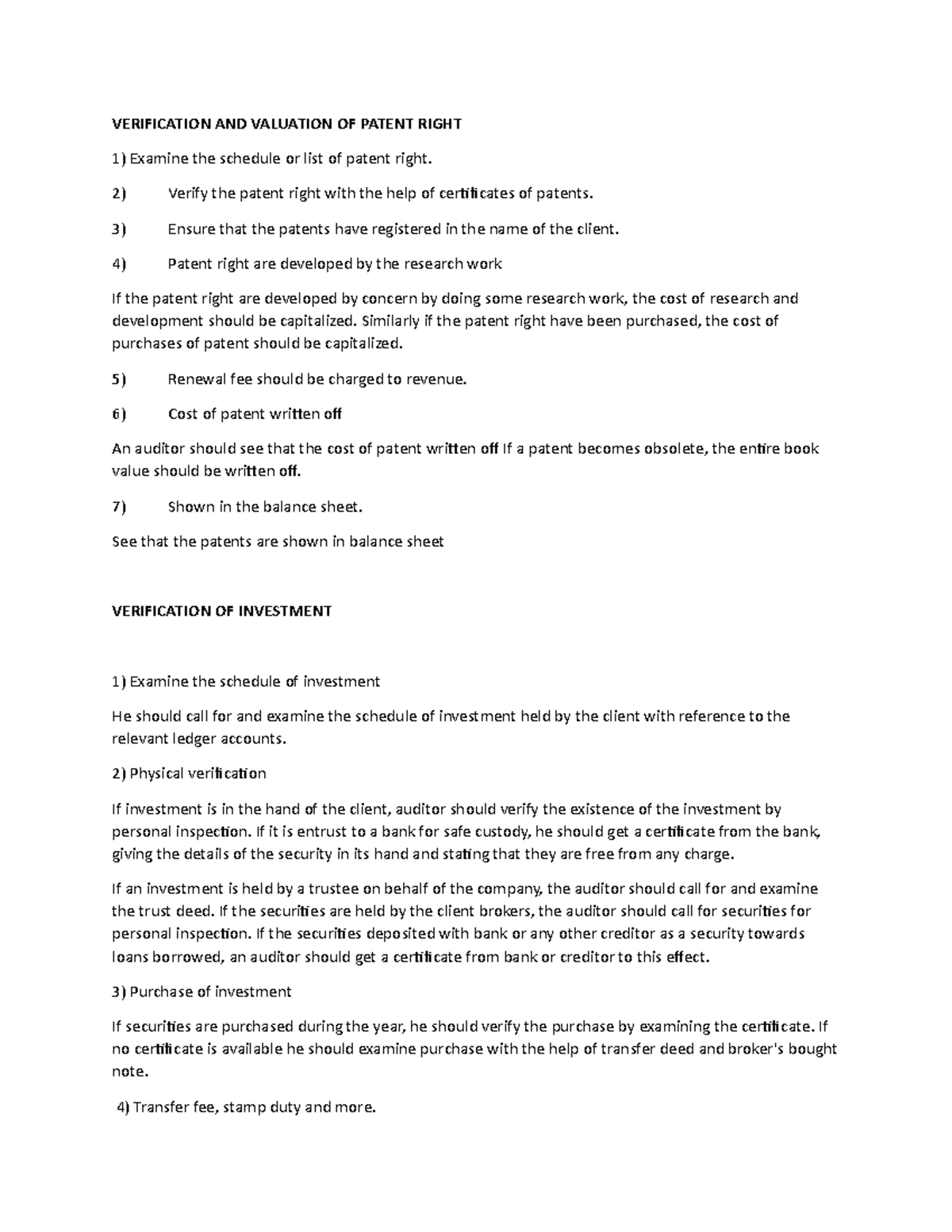 Verification and valuation of Patent right - VERIFICATION AND VALUATION ...