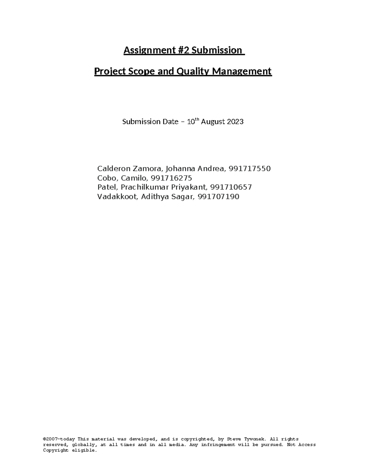 P02 group 2 Johanna Camilo Adithya Prachilkumar - Assignment #2 ...