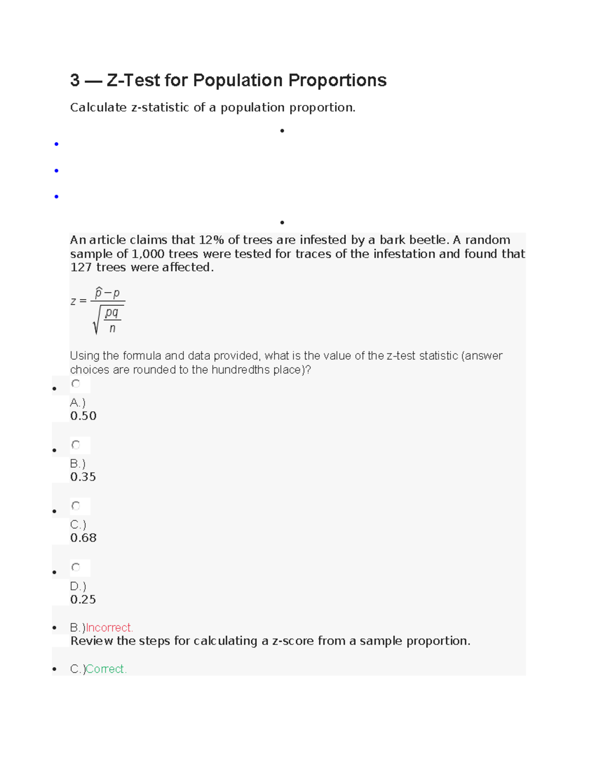 Unit 5, Question 1 explanation - 3 — Z-Test for Population Proportions ...