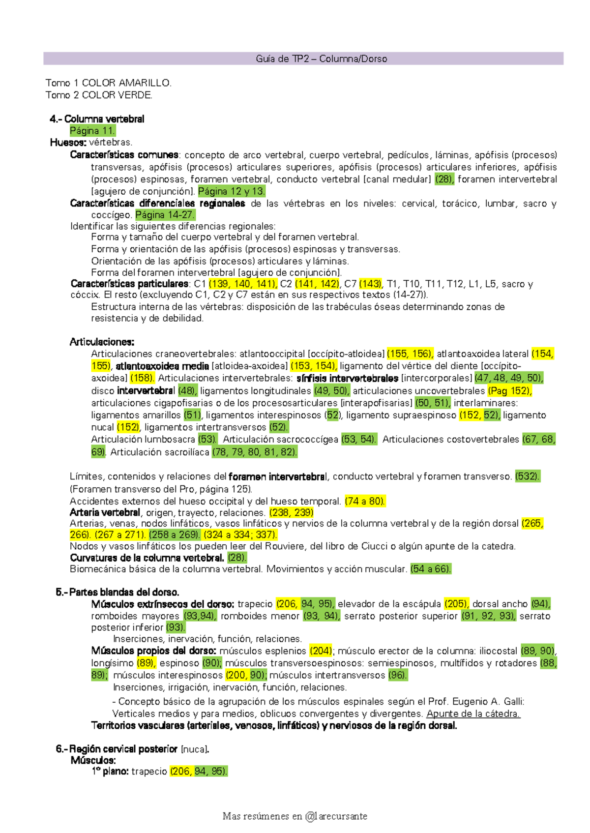 Guía TP2 - 13 Guía de TP 2 – Columna/Dorso Tomo Tomo 2 1 COLOR COLOR AMAVERDE. 4.- Columna ...