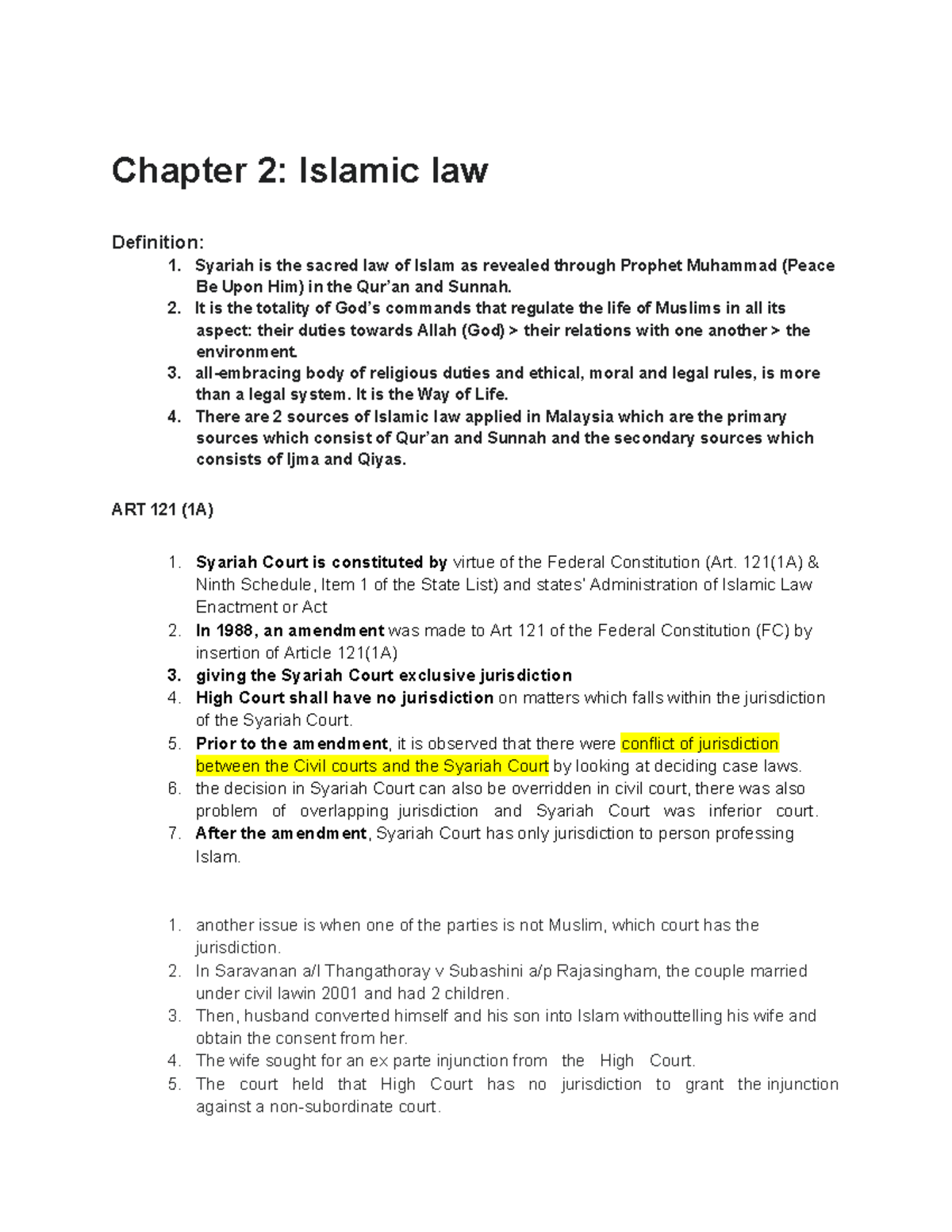 Chapter 2 Islamic law - ............. - Chapter 2: Islamic law ...
