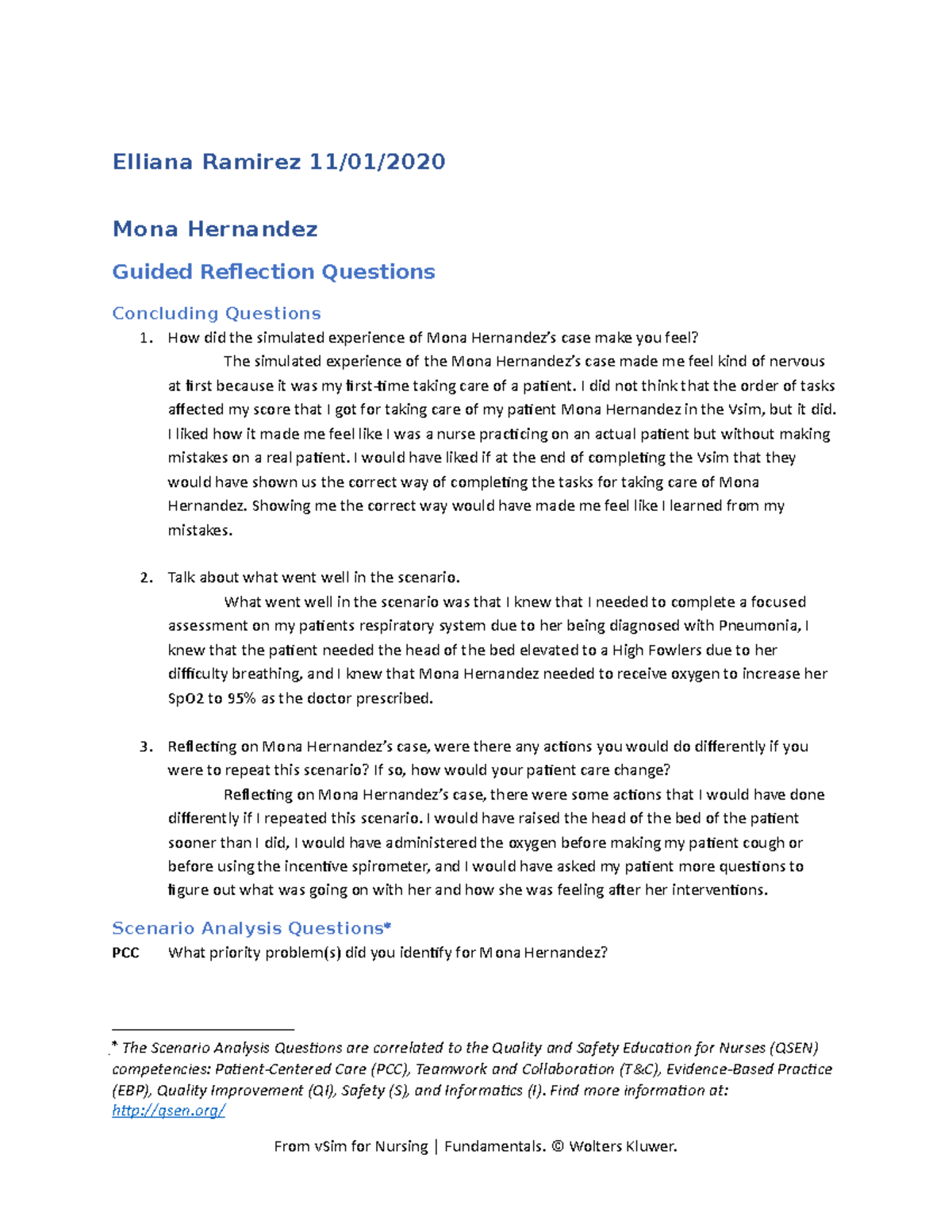 Guided reflection Q - Elliana Ramirez 11/01/ Mona Hernandez Guided ...