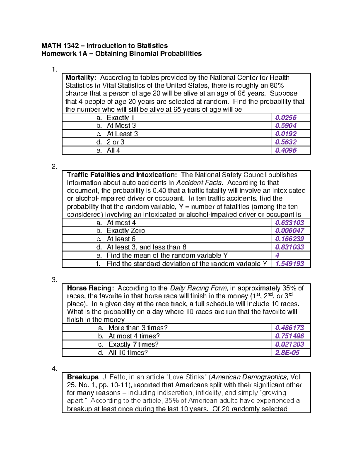 MATH 1342 - HW-1A - professor Henderson - MTH 220 - SFA - Studocu