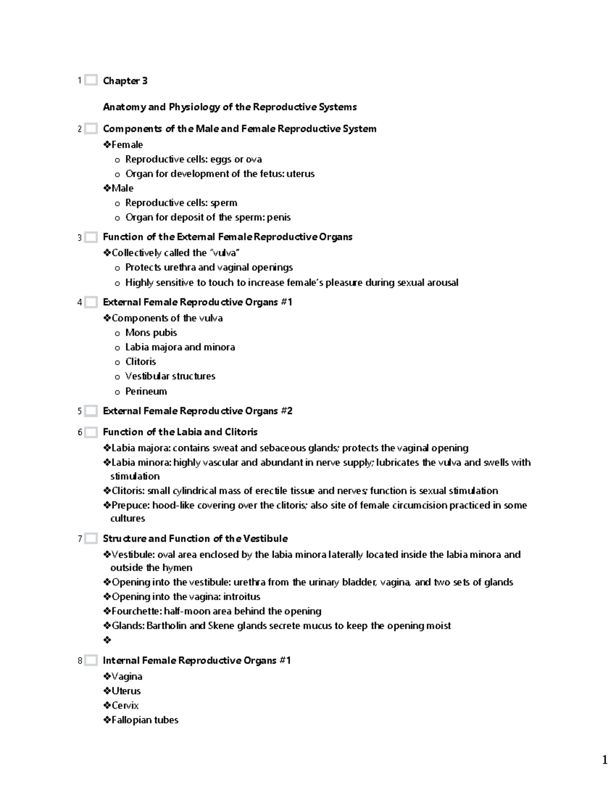 Chapter 3 OB - Marple - Chapter 3 Anatomy and Physiology of the ...