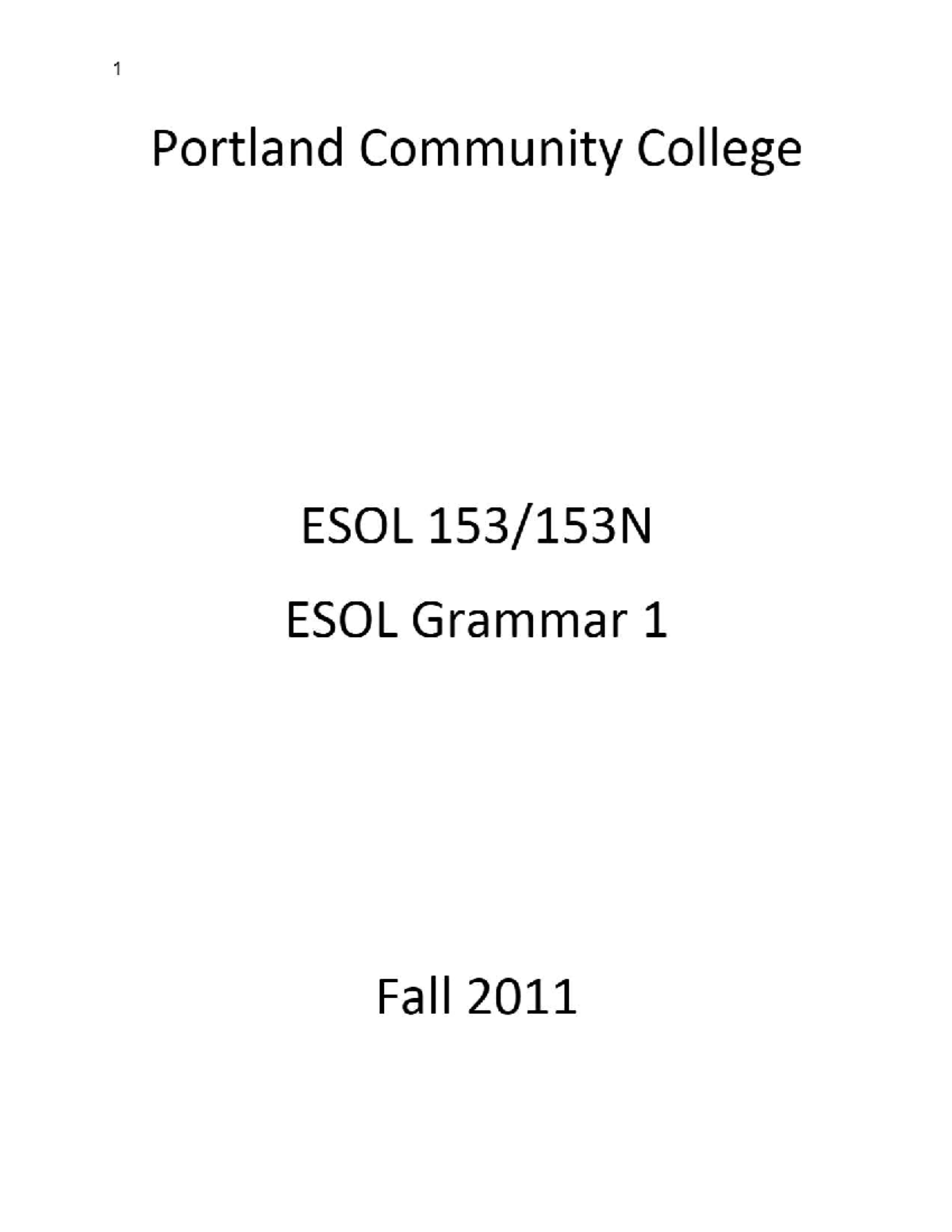 Grammar 1 - HELO - ESOL 150 - Studocu