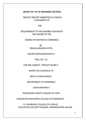 M Com Field Project Handbook FPJ501 - Master of Commerce M- M Field ...