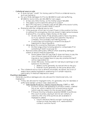 Torts Law Outline - Professor Pittman - Gail Hollister for Torts in ...