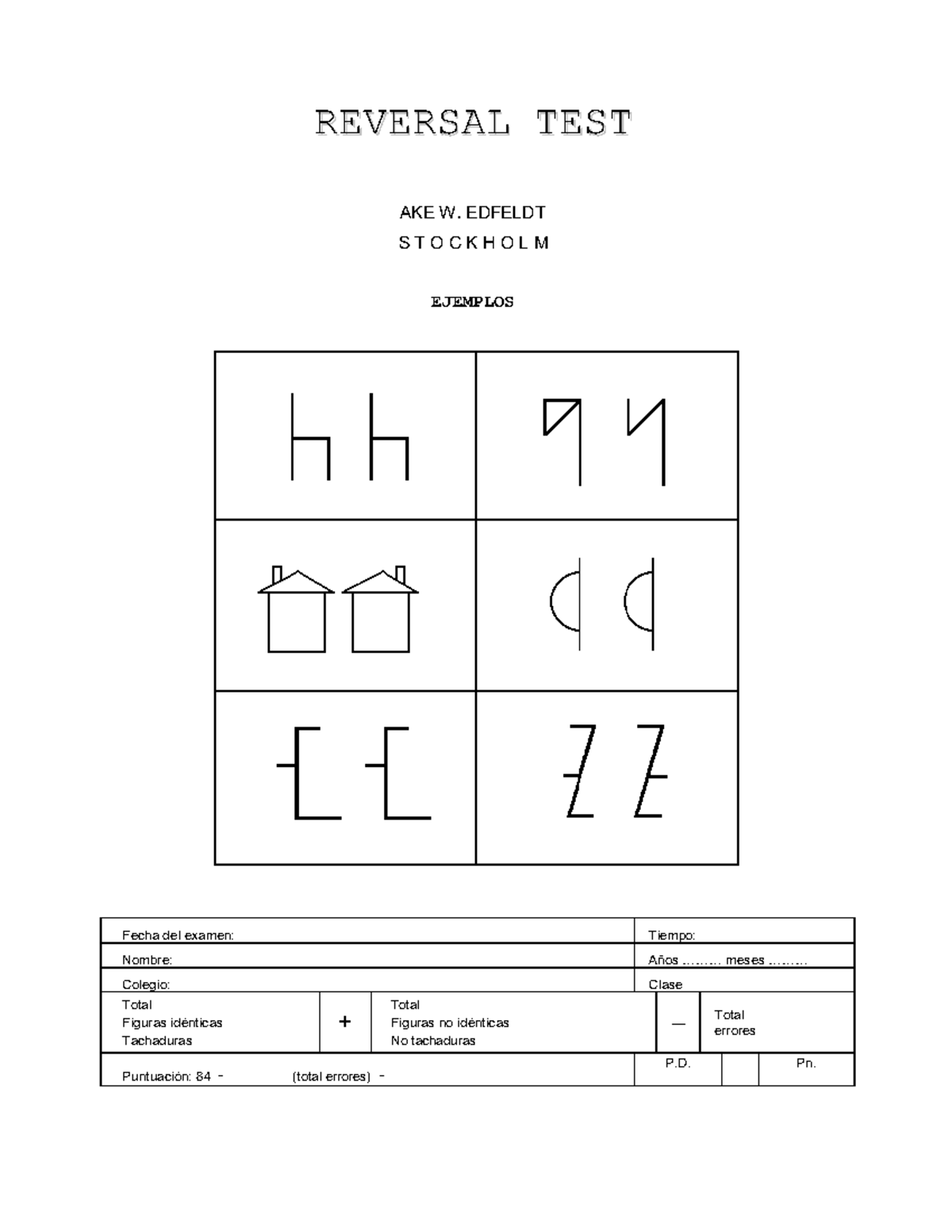 Reversal-Test Cuaderno - E2Q2E 2 RR2 SI2 SV 2 RS2 SP2 SW 2 RT2 SQ2 TH 2 ...