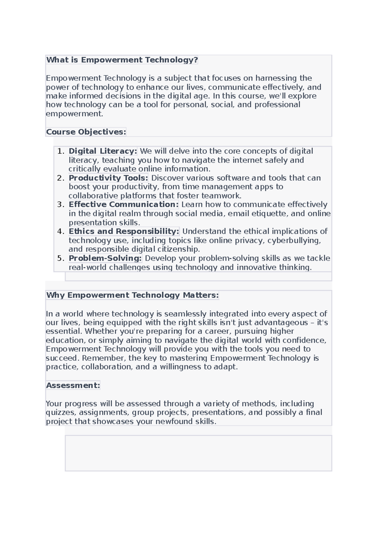 What is Empowerment Technology - What is Empowerment Technology ...